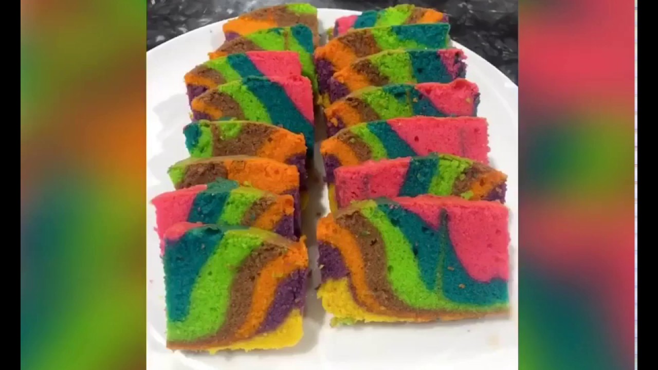 KEK PLANTA RAINBOW | TANPA BAHAN PENAIK - YouTube