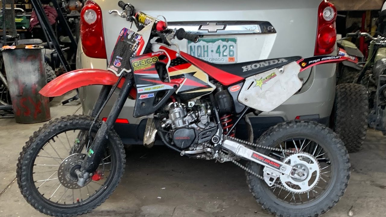 Ripping the cr80 big wheel #cr80 #cr80rb - YouTube