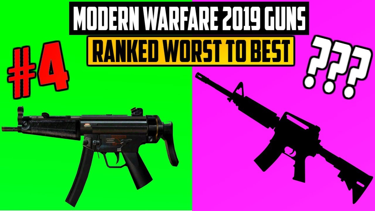 Modern Warfare 2019 Guns Ranked Worst to Best - MW 2v2 Gameplay - YouTube