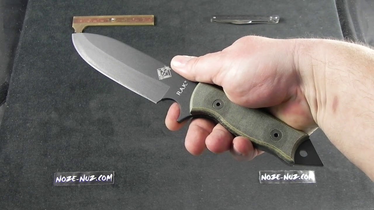 ON8674 Ontario RAK w/Nylon Sheath - YouTube