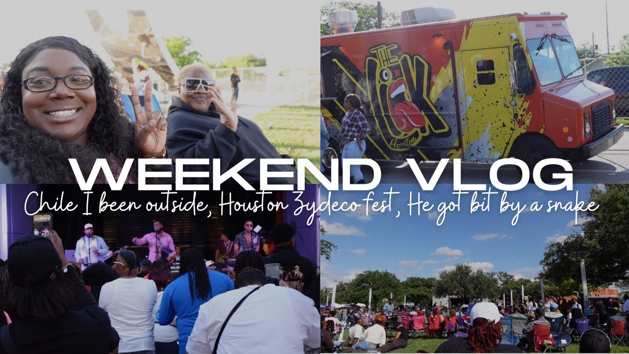 VLOG: CHILE I BEEN OUTSIDE + HOUSTON ZYDECO FEST + HE GOT BIT BY A ...