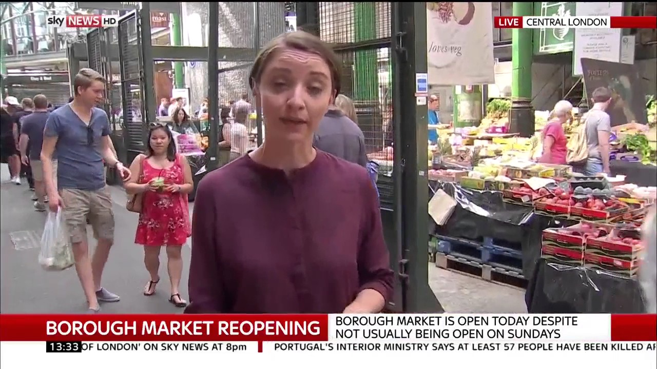 London Bridge Attack: Borough Market opens on Sundays - YouTube