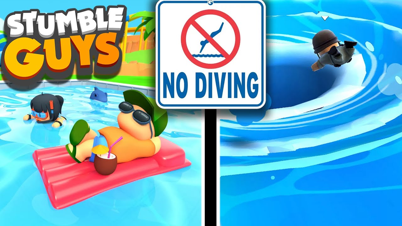 Stumble Guys but NO DIVING ALLOWED - YouTube