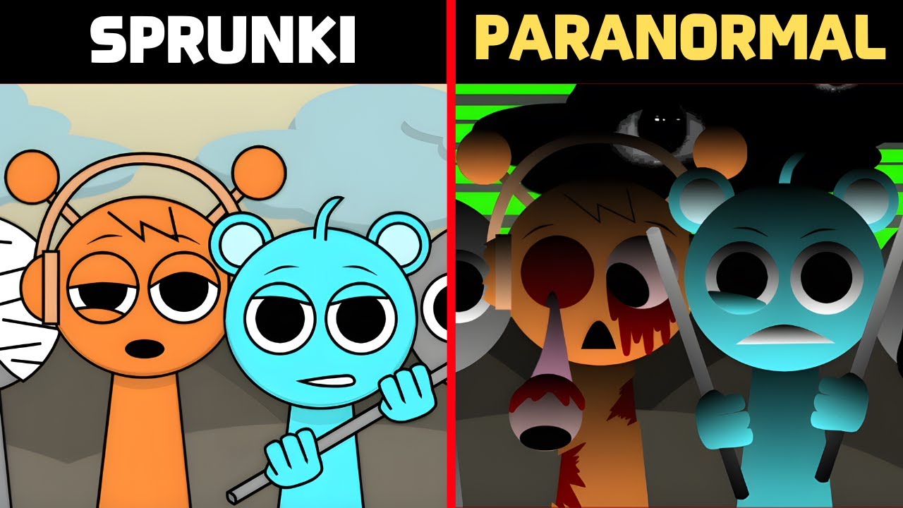 Paranormal Sprunki NORMAL vs HORROR Mixed - YouTube