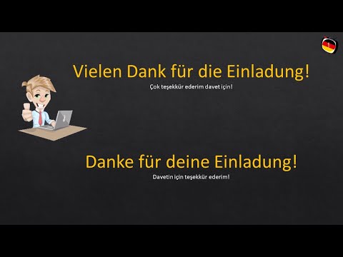 Sıfırdan Almanca A1: Brief schreiben |  auf eine Einladung reagieren / Davete cevap vermek #EvdeKal