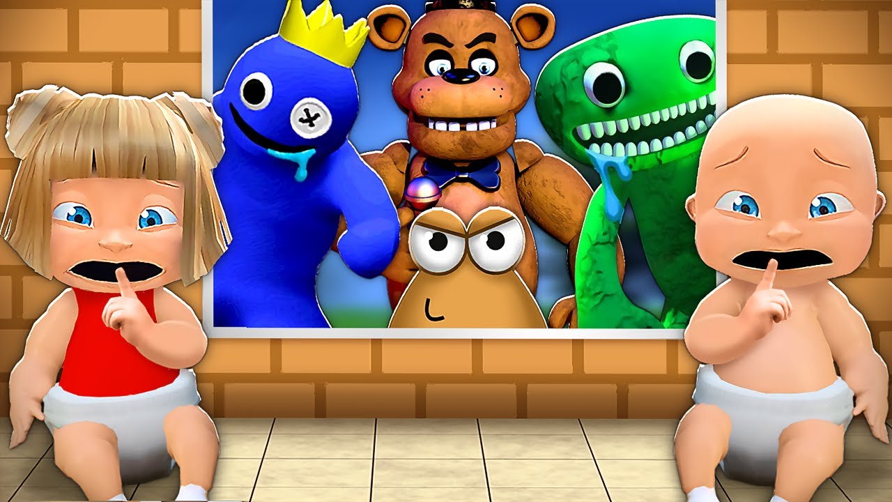 Baby & Girlfriend Escape Scary Monsters! - YouTube