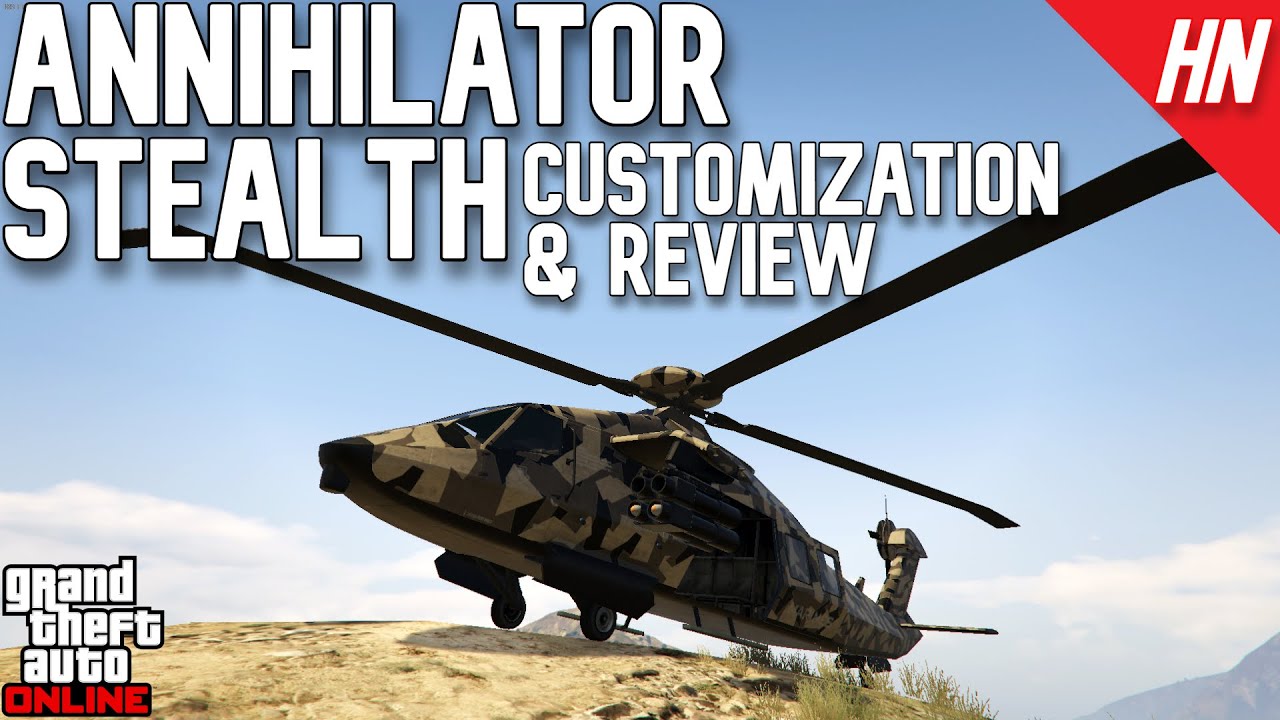 GTA Online - Annihilator Stealth Customization & Review - YouTube