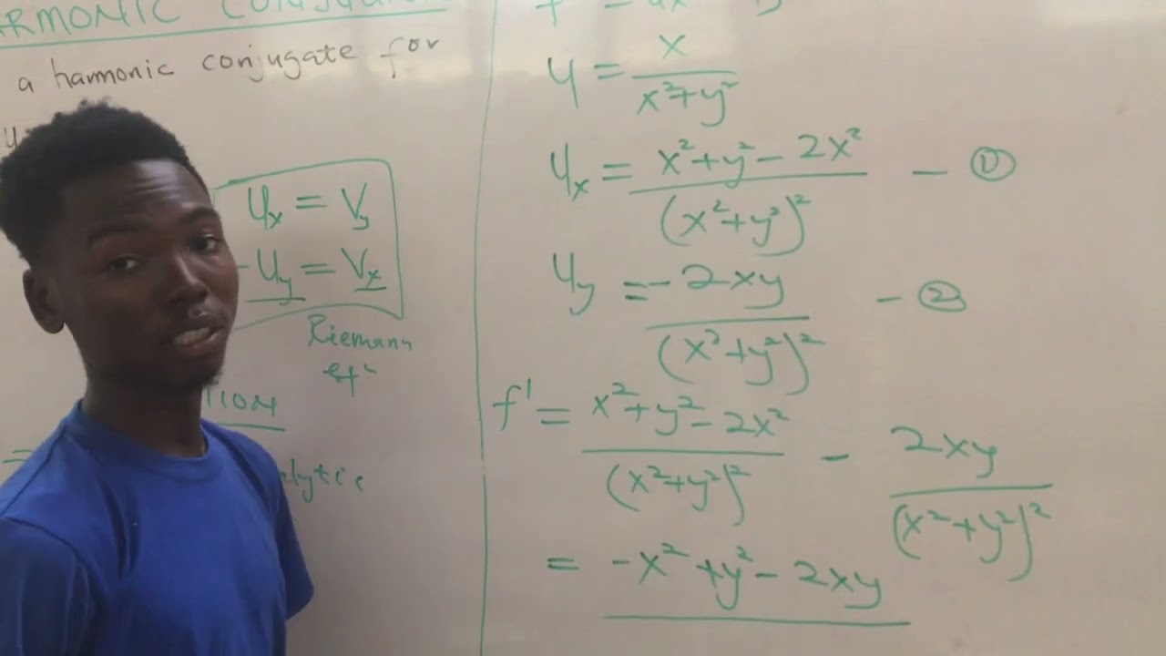 Simplest way to find harmonic conjugate of function - YouTube