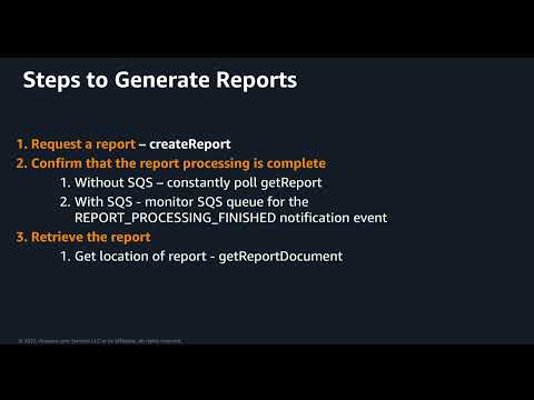 Amazon Selling Partner API SP API   How to Create Notifications for Reports