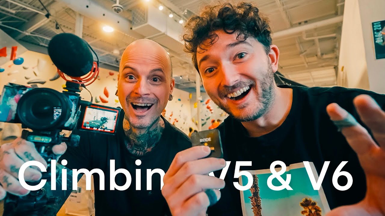 Trying to climb v5 , v6 | climbing bouldering vlog - YouTube