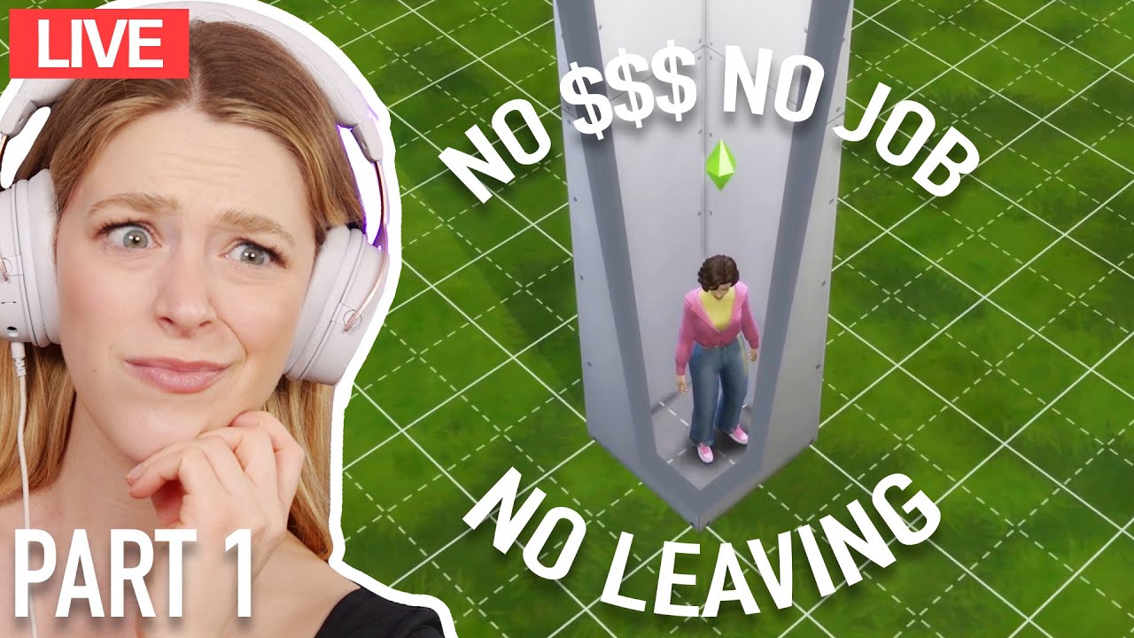 trying the viral 1 tile challenge in the Sims 4 | PART 1 - YouTube