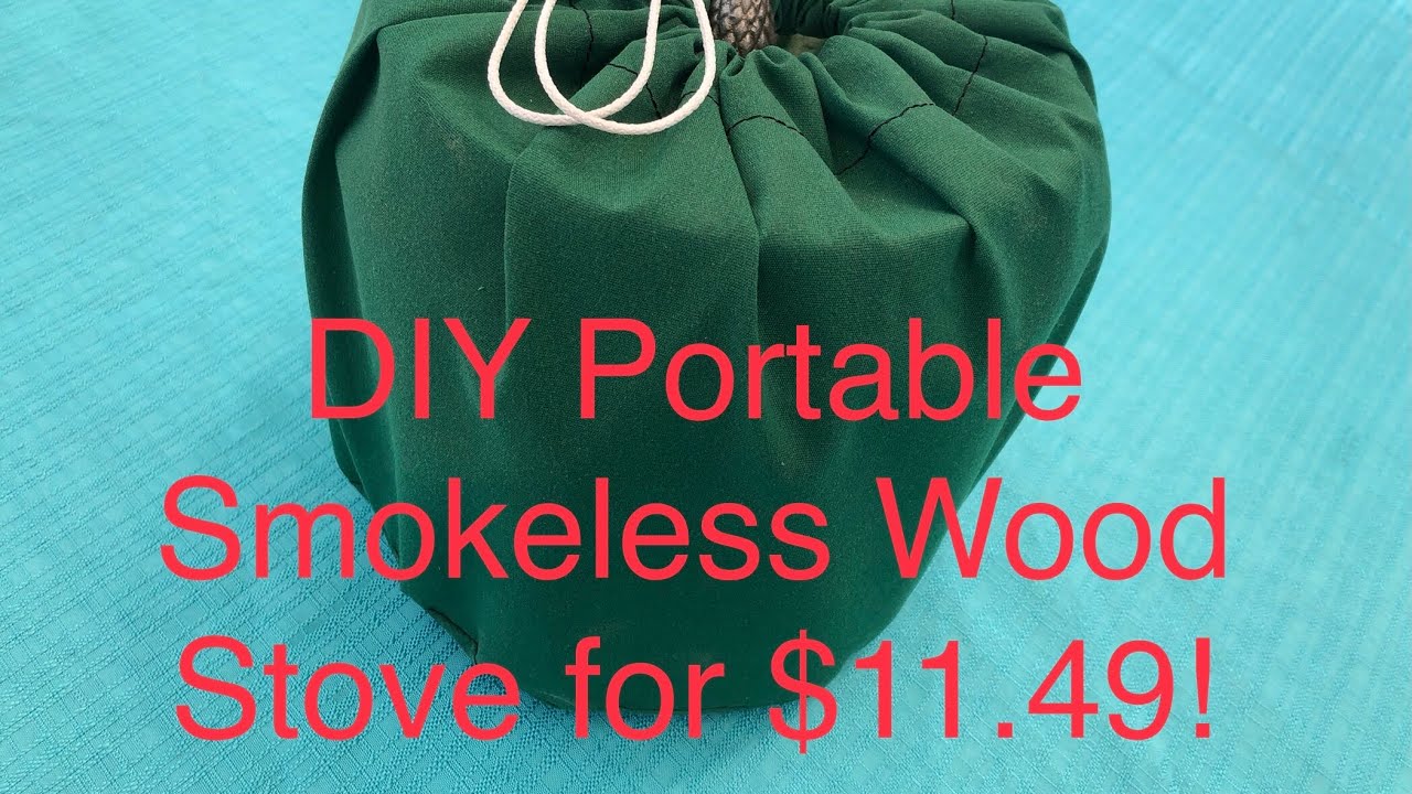 Smokeless gasifier portable wood stove, (it does work!) - YouTube