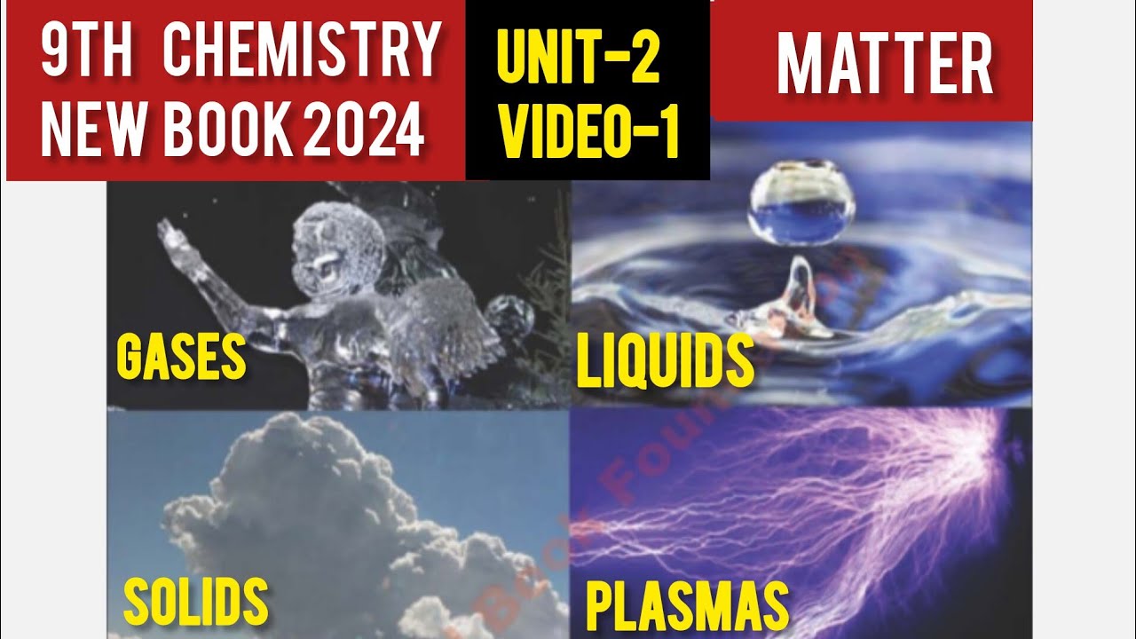 9th chemistry FBISE New book, Unit 2 Matter, Chapter 2 Matter 9th ...