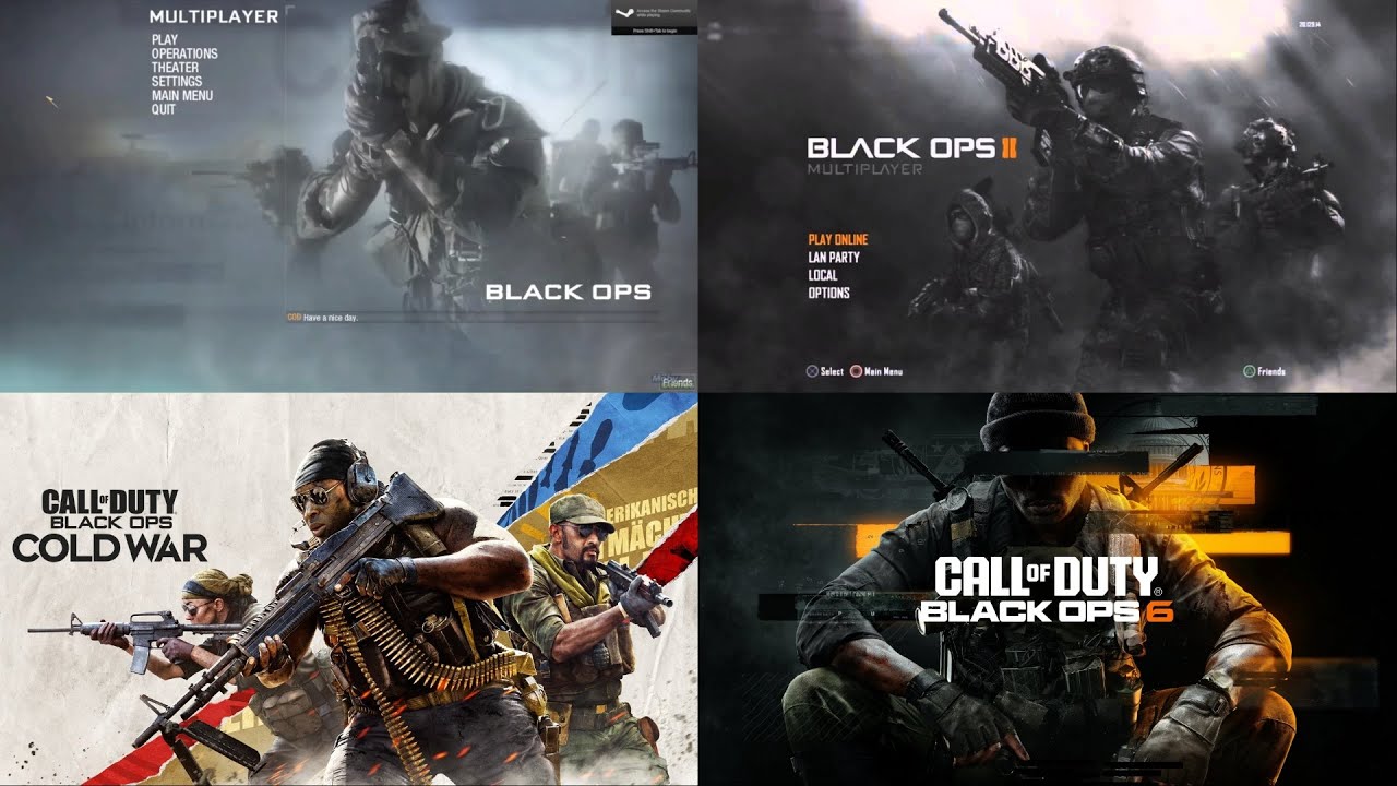 Call of Duty Black Ops All Multiplayer Main Themes OST Black Ops 1 to ...