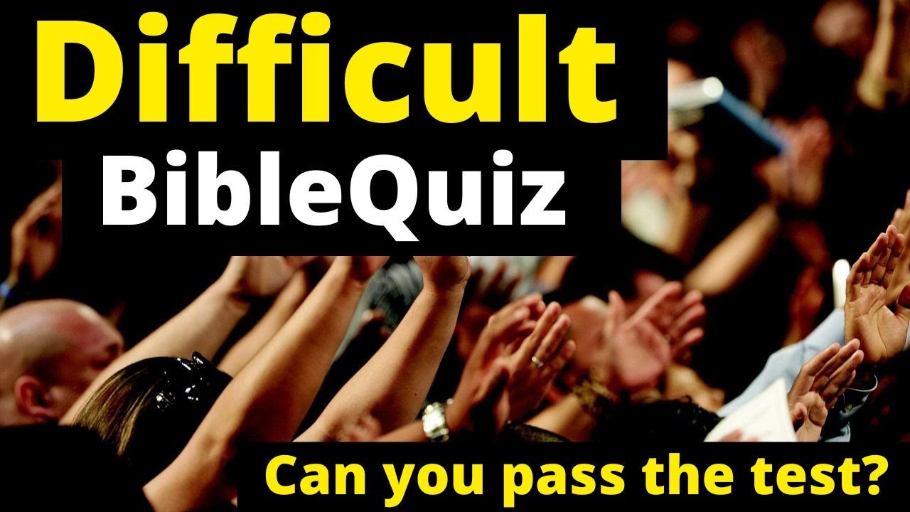 Bible Quiz | How Will You Do on These 15 Challenging Questions? - YouTube