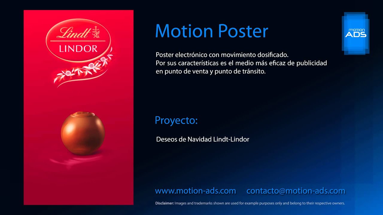 Motion Poster Lindt Lindor by Motion ADS - YouTube