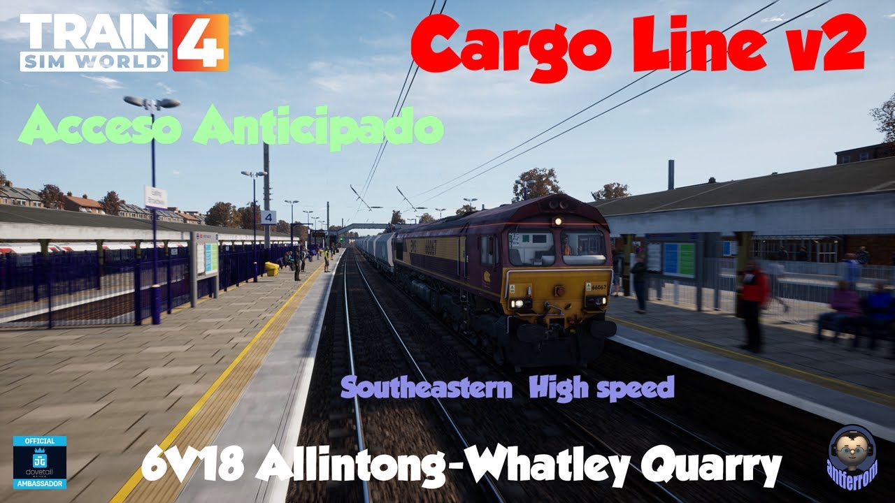 Train Sim World 4, Cargo line v2, 6V18 Allintong-Whatley quarry, acceso ...