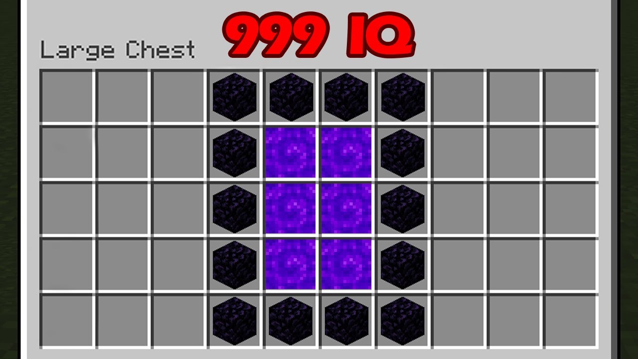 0 IQ vs 999 IQ Nether portal - YouTube