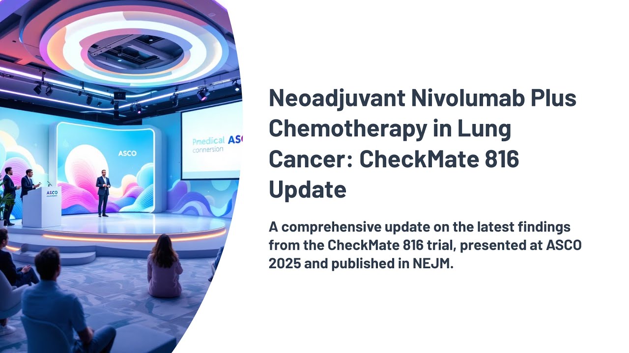 CheckMate 816 Trial: Neoadjuvant Nivolumab in Lung Cancer | ASCO 2025 ...