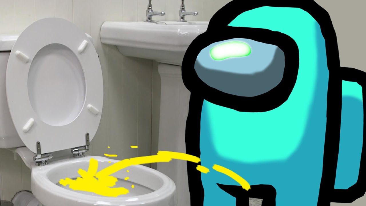 NEVER go to the Toilet while playing Among Us - YouTube