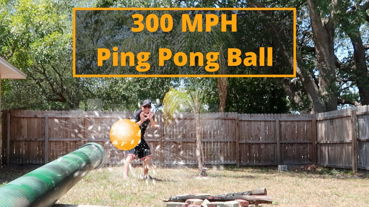 Catching a 300mph Ping Pong Ball !!! - YouTube