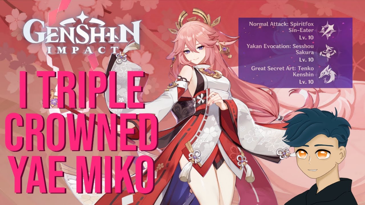 I triple crowned Yae Miko! She's INSANE!! - Genshin Impact - YouTube
