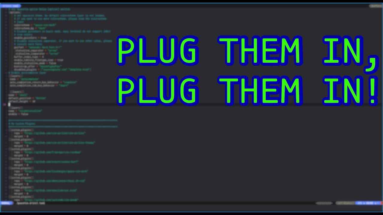 3 GREAT Plugins for SpaceVim!! - YouTube
