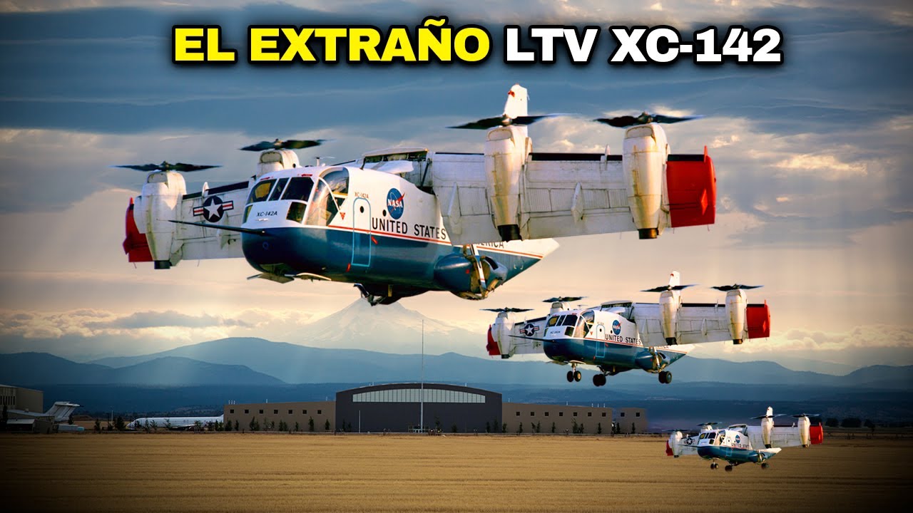 El primer avión con DESPEGUE VERTICAL de EE.UU | ¿Qué pasó con el proyecto LTV XC-142? - YouTube