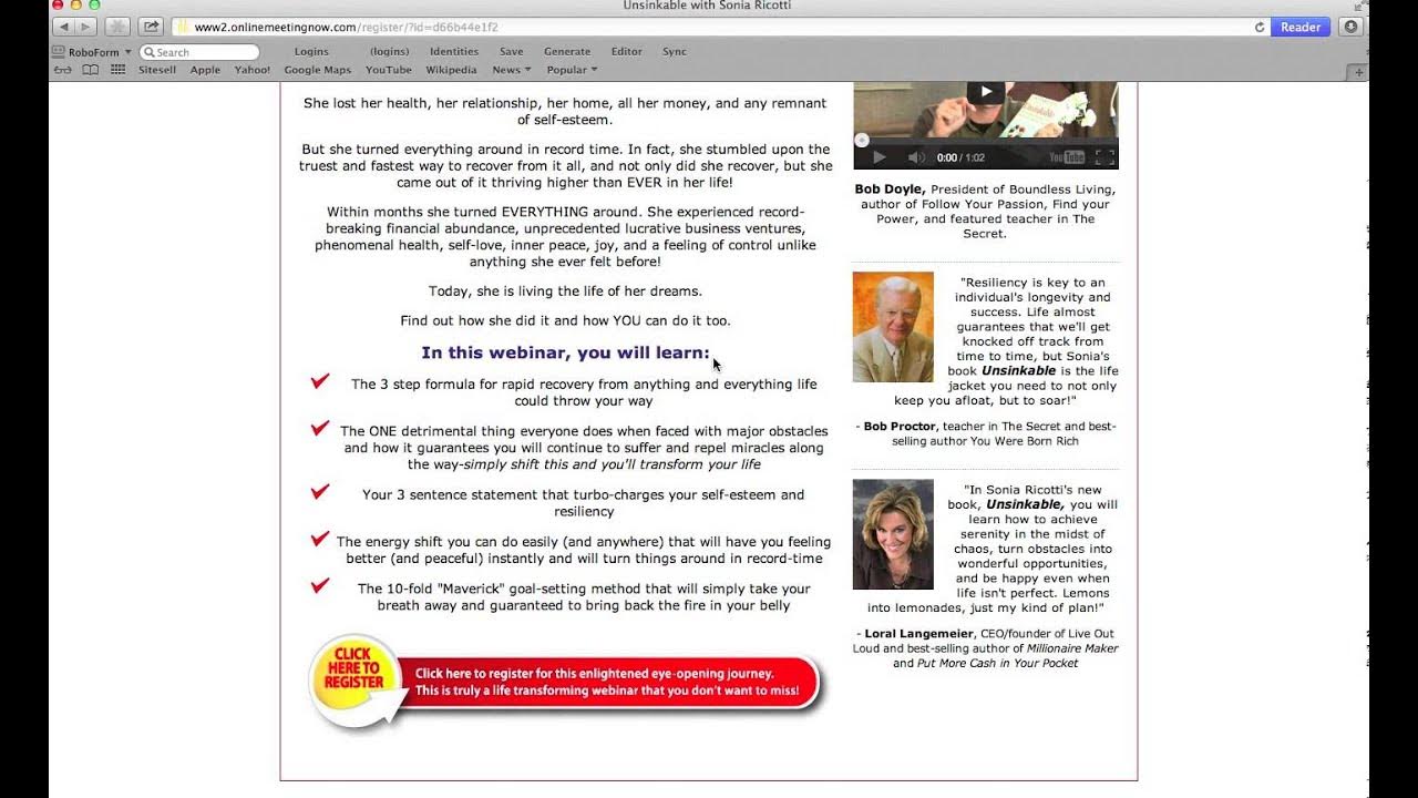 Unsinkable Sonia Ricotti Review - YouTube