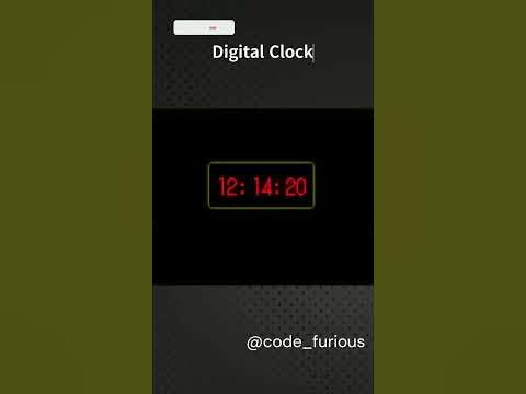 Digital clock #html #html5 #css #css3 #webdev #clock #digitalclock #javascript #js # ...