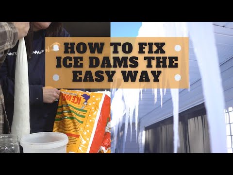 How to FIX ICE DAMS the Easy Way - YouTube