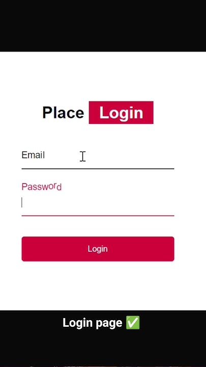 Login Page Using Html Css Js Coder Htmlproject Loginpage Viral Shorts Youtubeshort