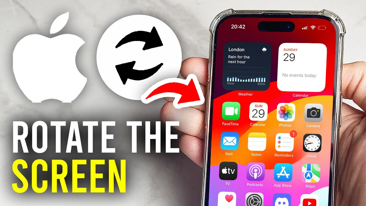 How To Rotate Screen On An iPhone - Full Guide - YouTube