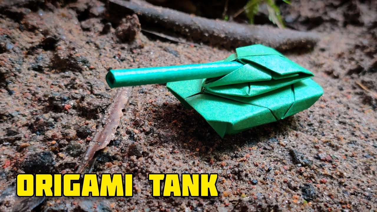 Origami Tank | Origami tutorial | Paper craft - YouTube
