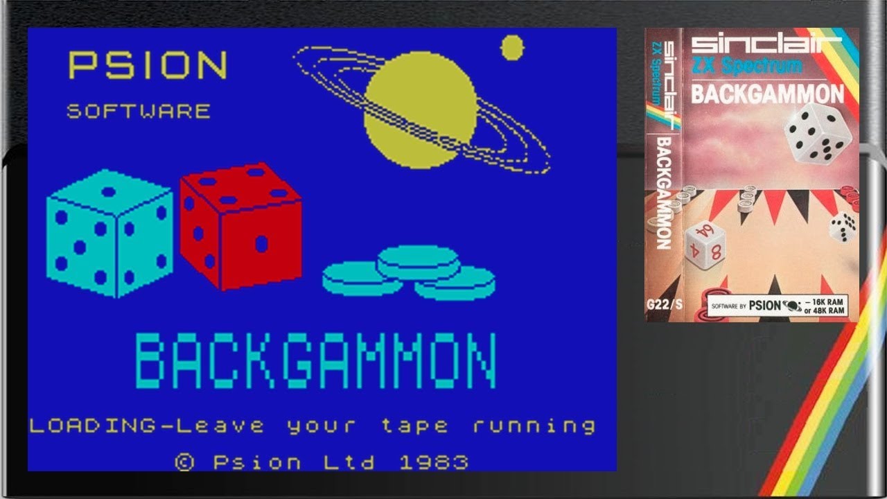 ZX Spectrum - Backgammon (Psion Software/1983) Review - YouTube