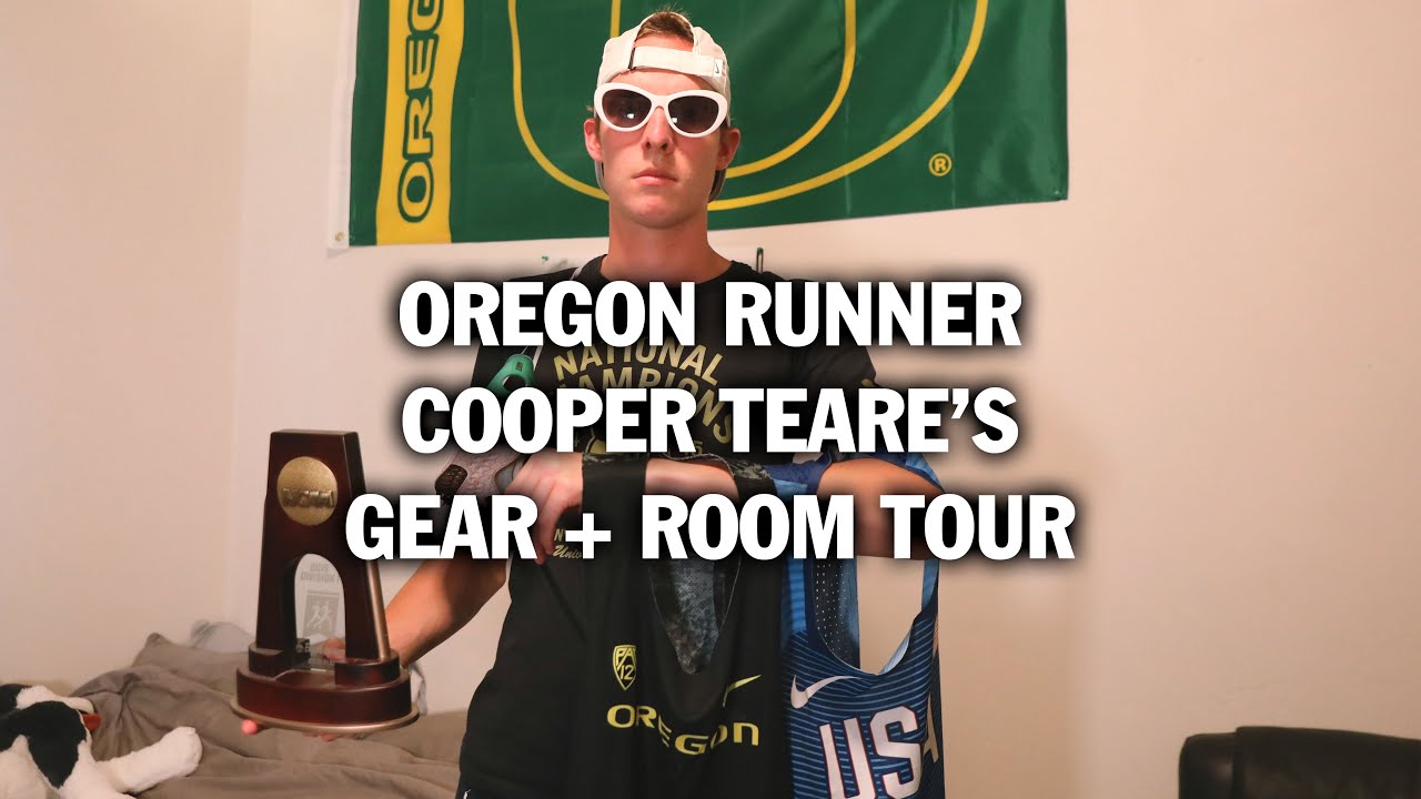 Oregon Runner Cooper Teare's Gear + Room Tour - YouTube