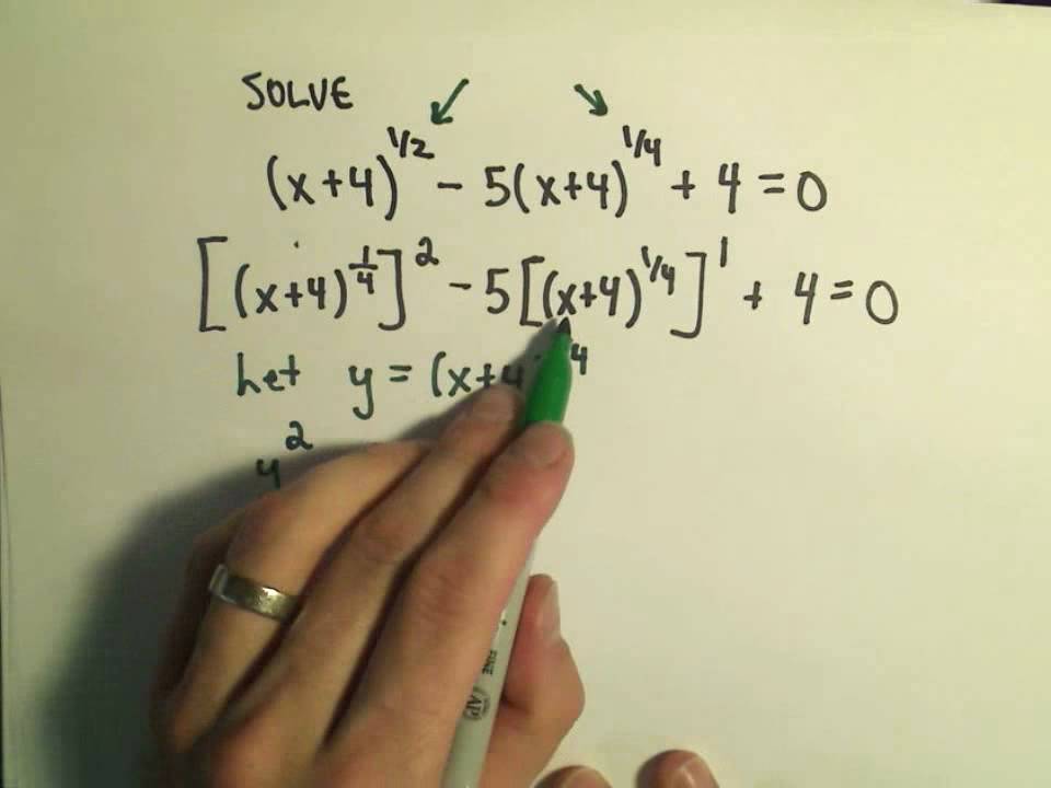 Solving Fancy Quadratics - Example 3 - YouTube