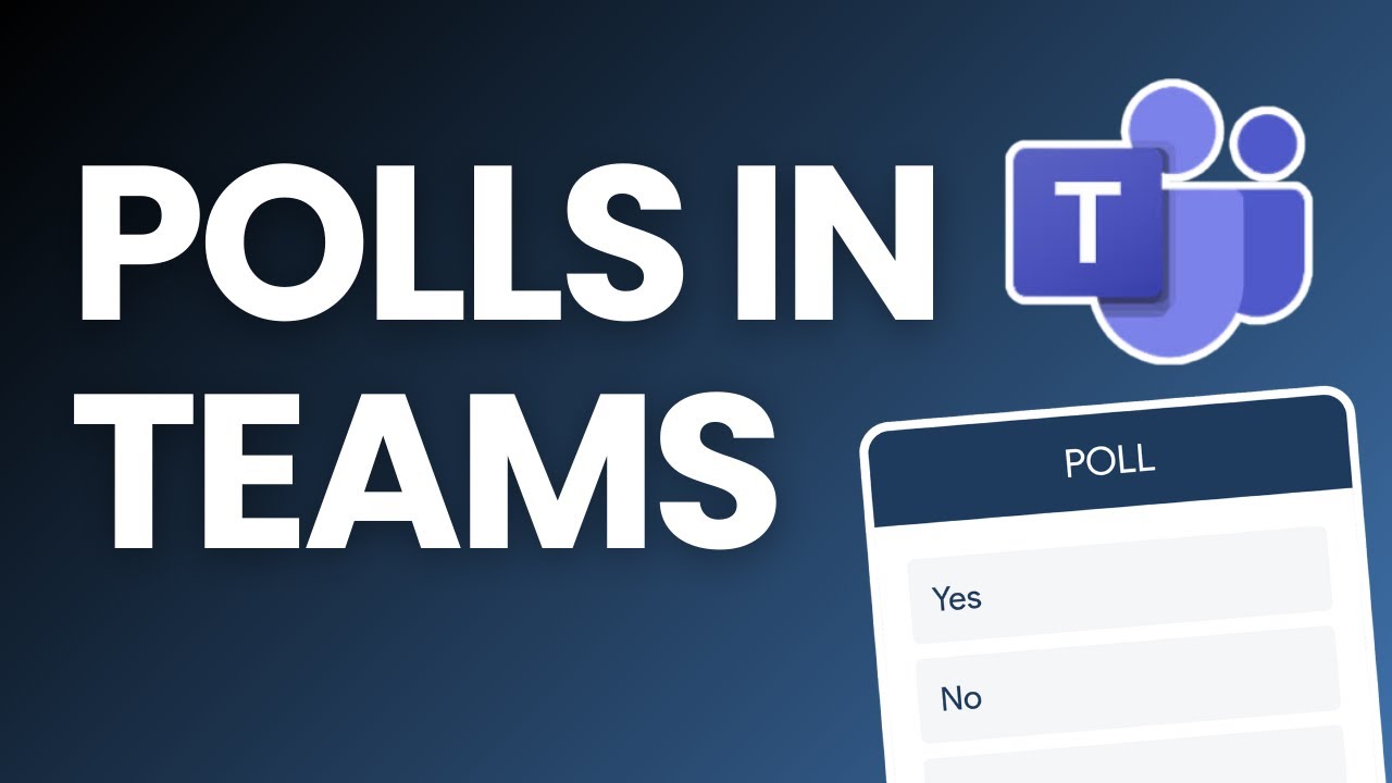 How to Create a Poll in Microsoft Teams - YouTube