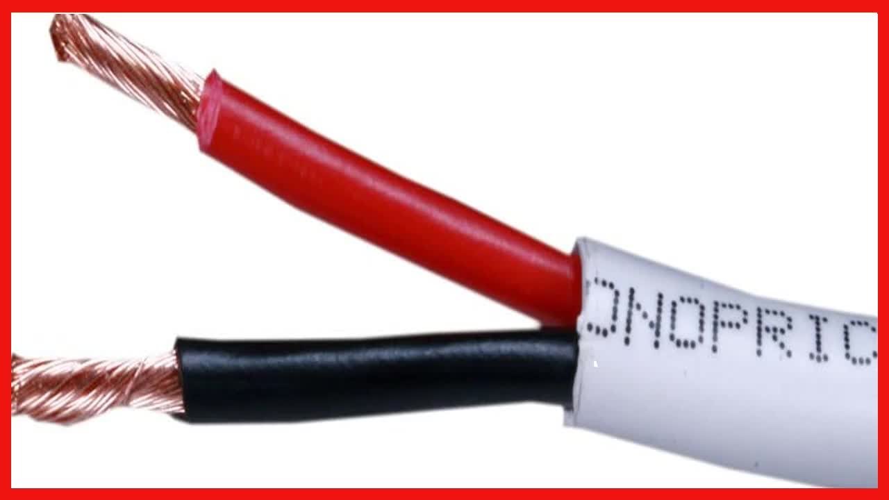 Monoprice 102820 100ft 14AWG CL2 Rated 2-Conductor Loud Speaker Cable ...