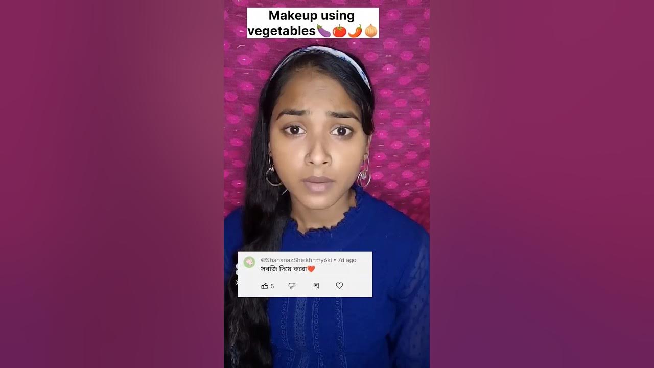 Makeup Using Vegetable 🍆😱🤣viral Makeup Funny Youtube