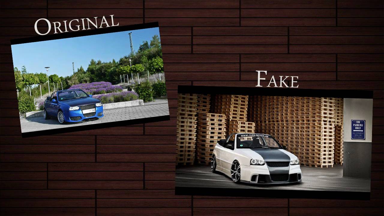 VW Golf 3/4 Cabrio Fake Tuning Animation - YouTube