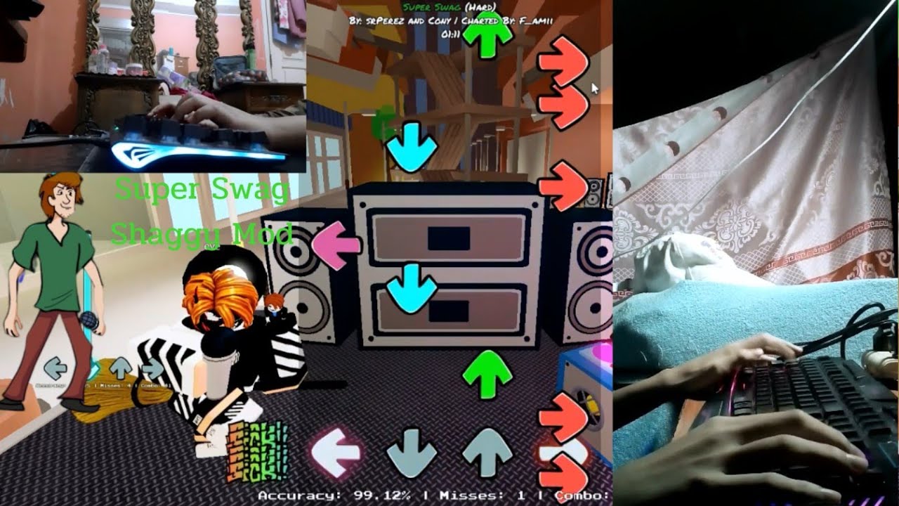 Roblox Funky Friday #3 Handcam Duet Super Swag (Shaggy Mod) - YouTube