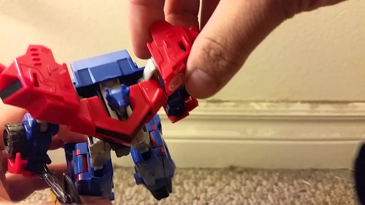 Transformers RiD 2015 deluxe Optimus Prime review - YouTube
