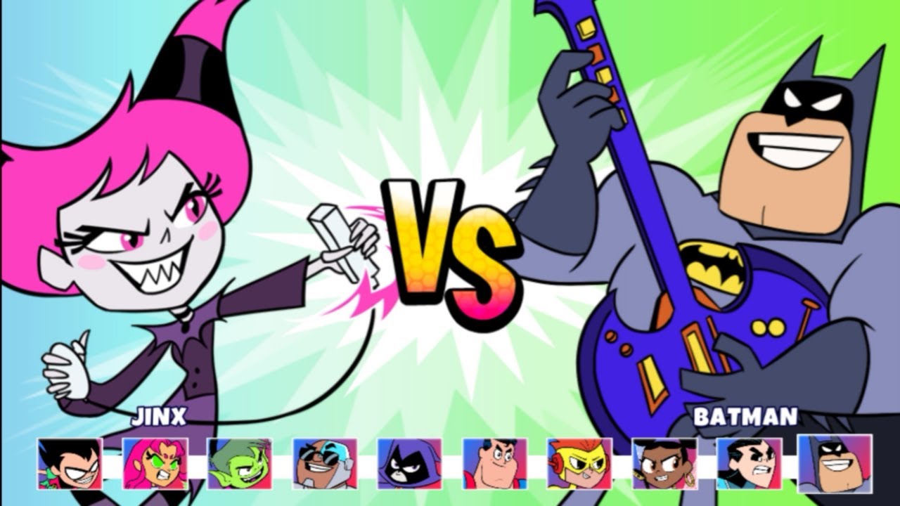 Jump Jousts 2 : JinX VS BatMan - Teen Titans Go ( CN Games ). - YouTube
