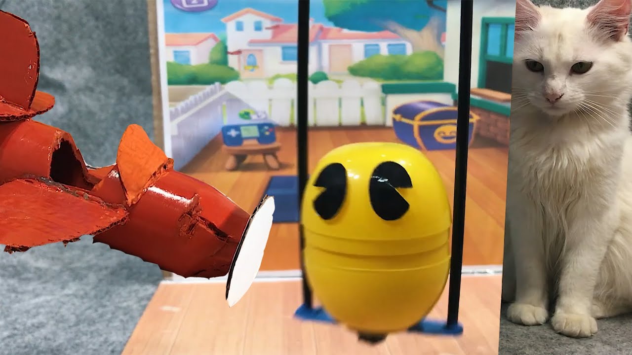 My Talking PacMan. Cardboard game. GameDIY - YouTube
