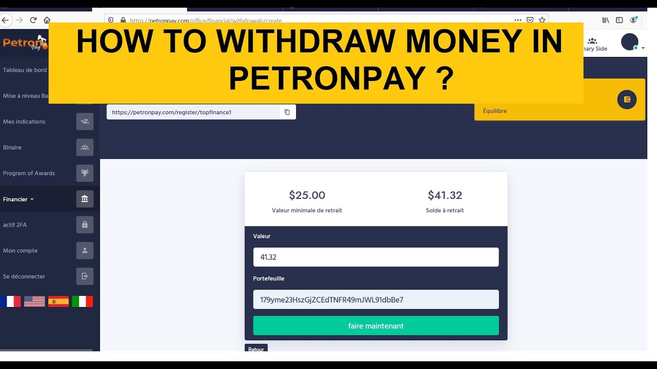 TUTORIALS ON HOW TO WITHDRAW MONEY IN PETRONPAY - YouTube