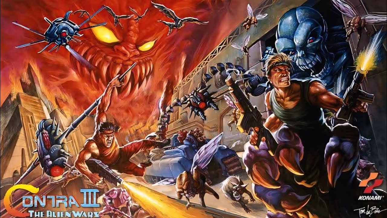 Contra 3 The Alien Wars 1992 Full Gameplay - Hard Mode - No Death # ...