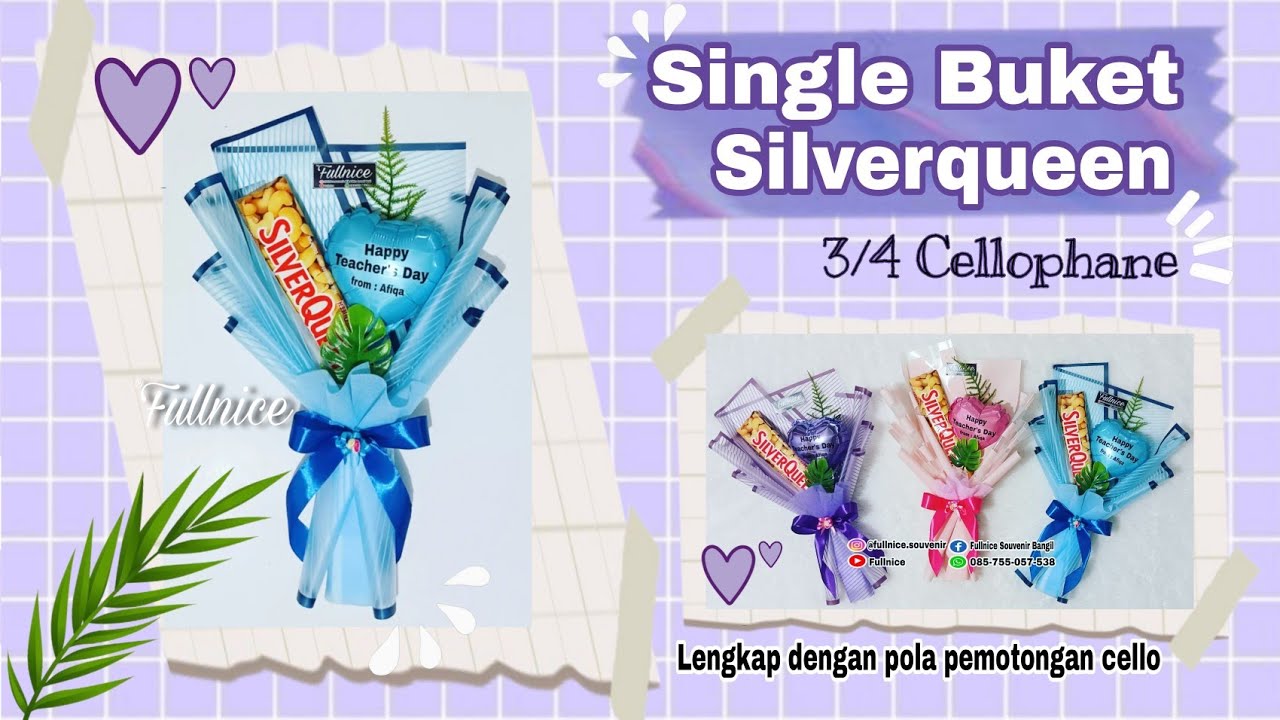 Tutorial buket coklat silverqueen - YouTube