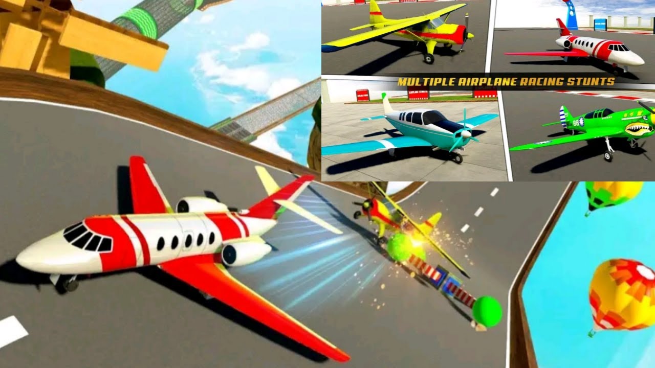 Airplane stunts game playing. How to play airplane stunt game. Airplane ...