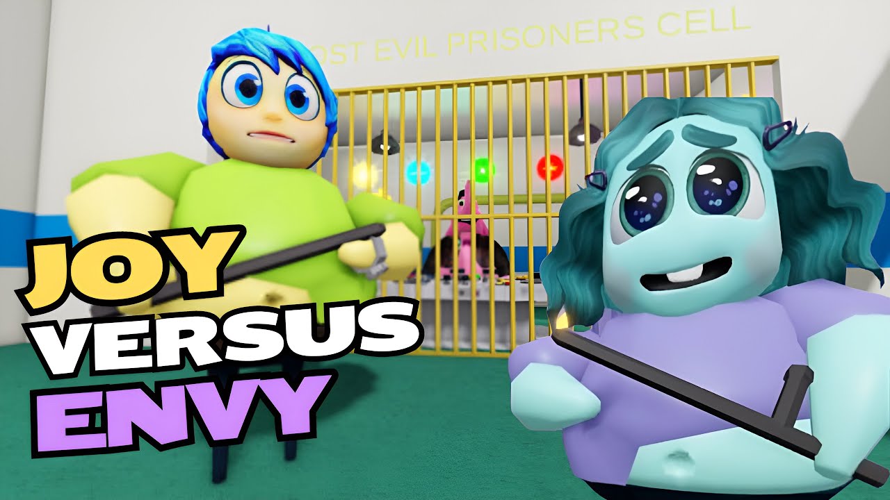 ENVY VS JOY BARRY'S PRISON RUN | PLAYING AS POMNI | ROBLOX #roblox # ...